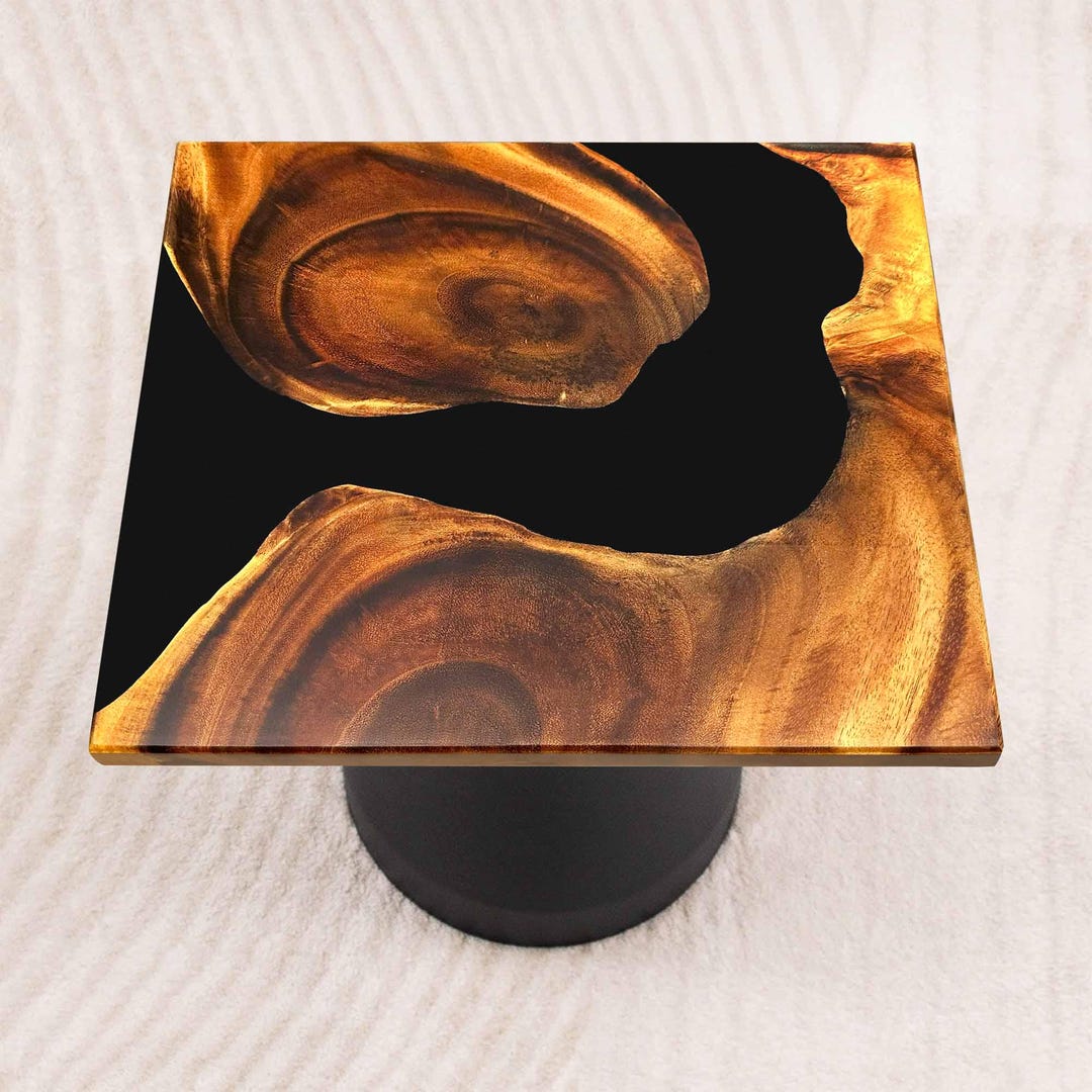 Premium 15-inch Square Epoxy Resin Top – Crafted for Unique Style ...