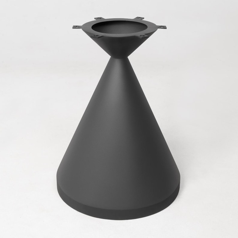 Flux Dining Table Base | Pedestal Base 28H for Modern, Industrial or ...