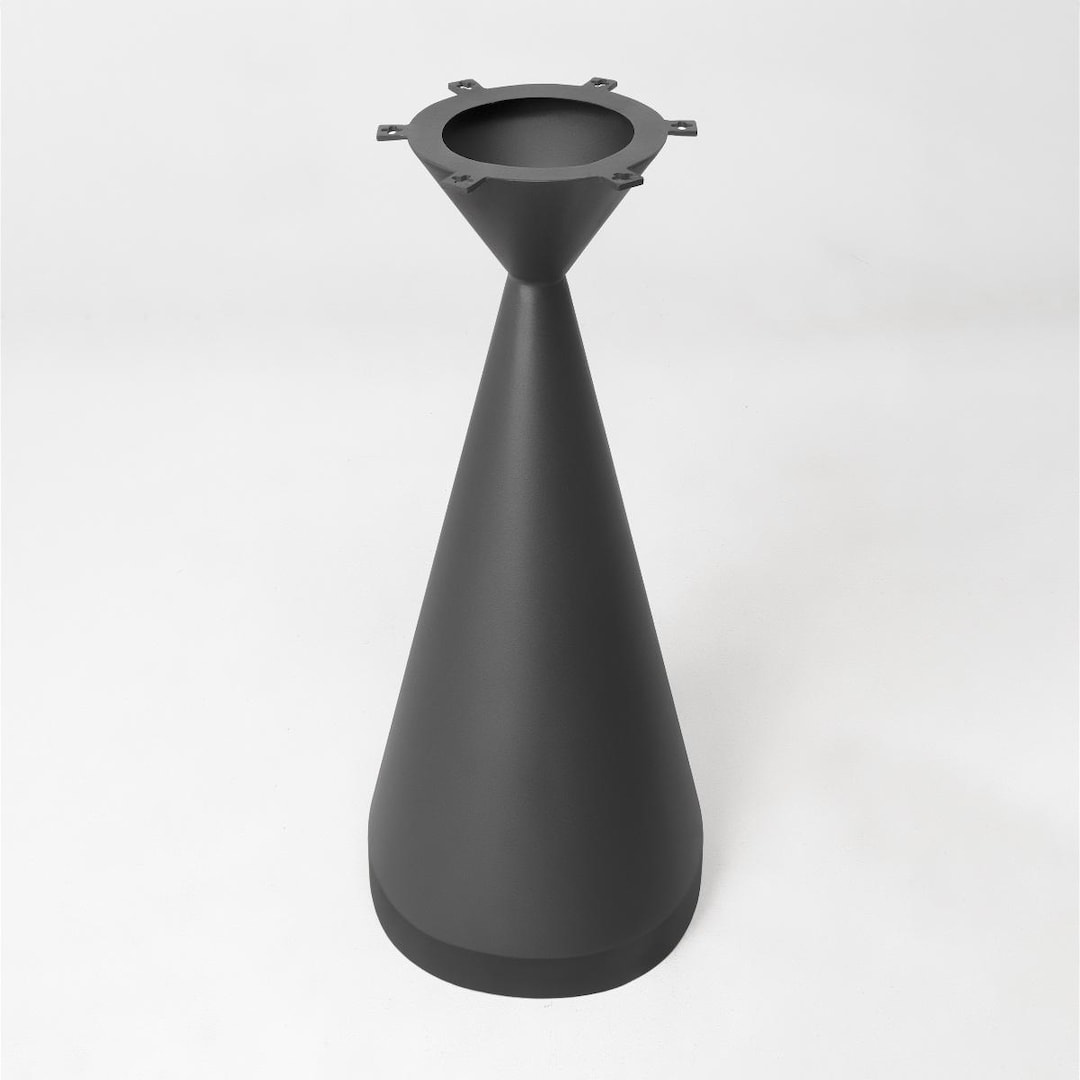 Flux Dining Table Base | Pedestal Base 28H for Modern, Industrial or ...