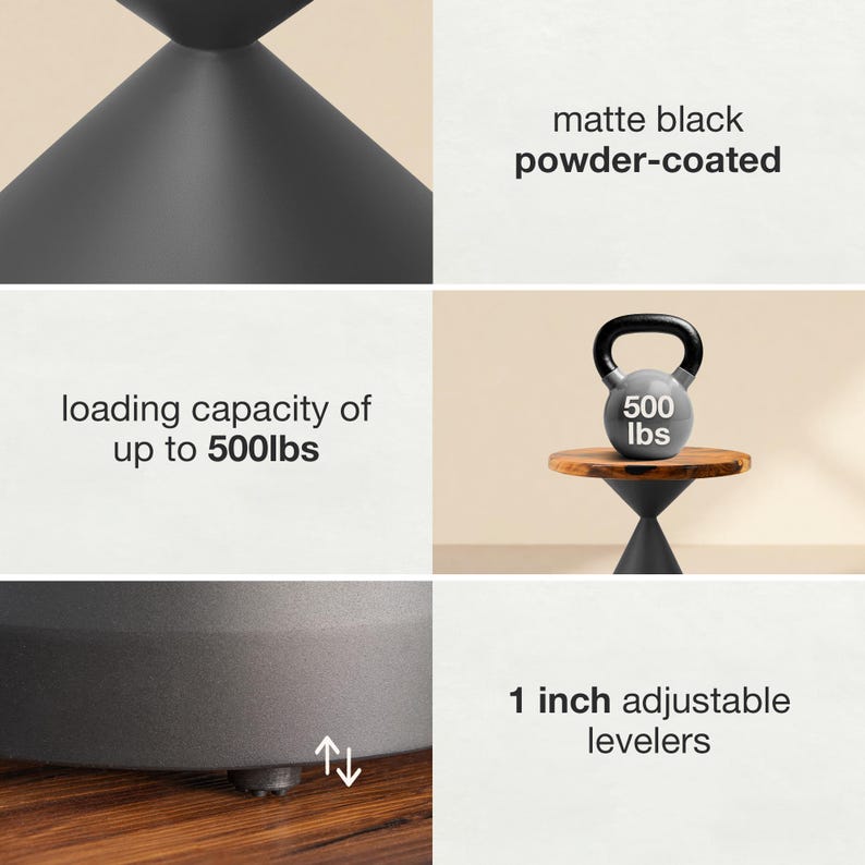 Flux Dining Table Base | Pedestal Base 28H for Modern, Industrial or ...