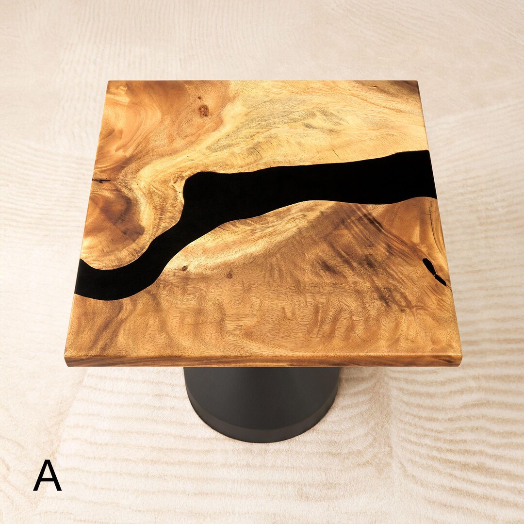 SQUARE Epoxy Coffee Table Top, Only Unique River Epoxy Resin Tabletop ...