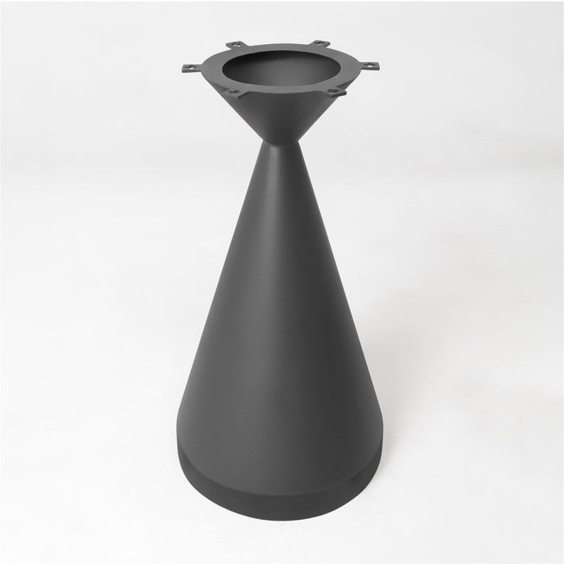 Flux Dining Table Base | Pedestal Base 28H for Modern, Industrial or ...