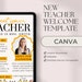 Canva Editable Teacher Welcome Template Canva Editable Template - Etsy