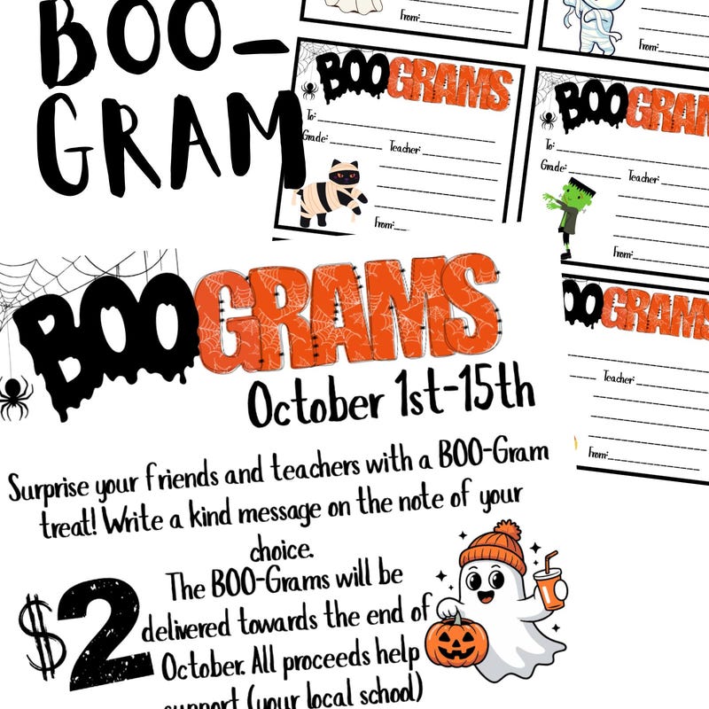 Boo Grams Fundraiser - Etsy