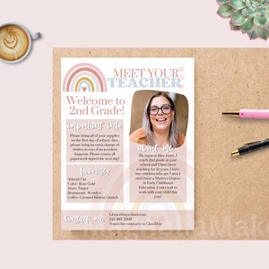 Canva Editable Teacher Welcome Letter | Canva Template | Back to School ...