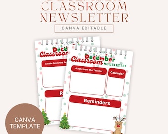 Canva Editable November Classroom Newsletter | Classroom Newsletter ...