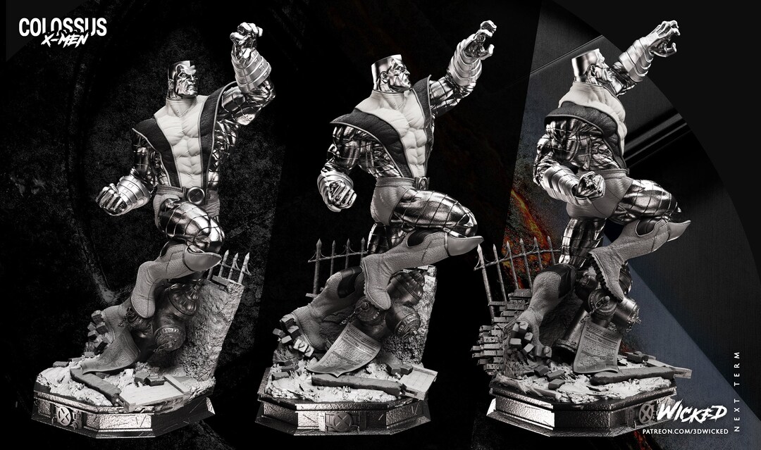 Colossus X-men Marvel Fan Art by Wicked - Etsy