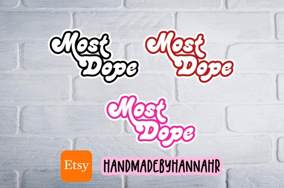 Mac Miller Most Dope Die Cut Sticker Mac Miller Fan Gift Laptop Sticker ...