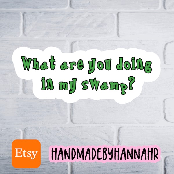 Shrek Swamp Sticker - Etsy