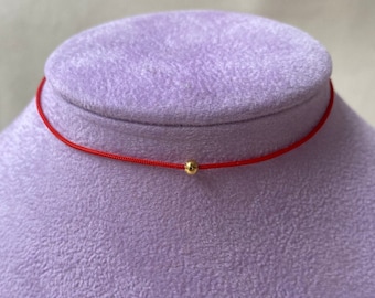 Red String Necklace | Etsy