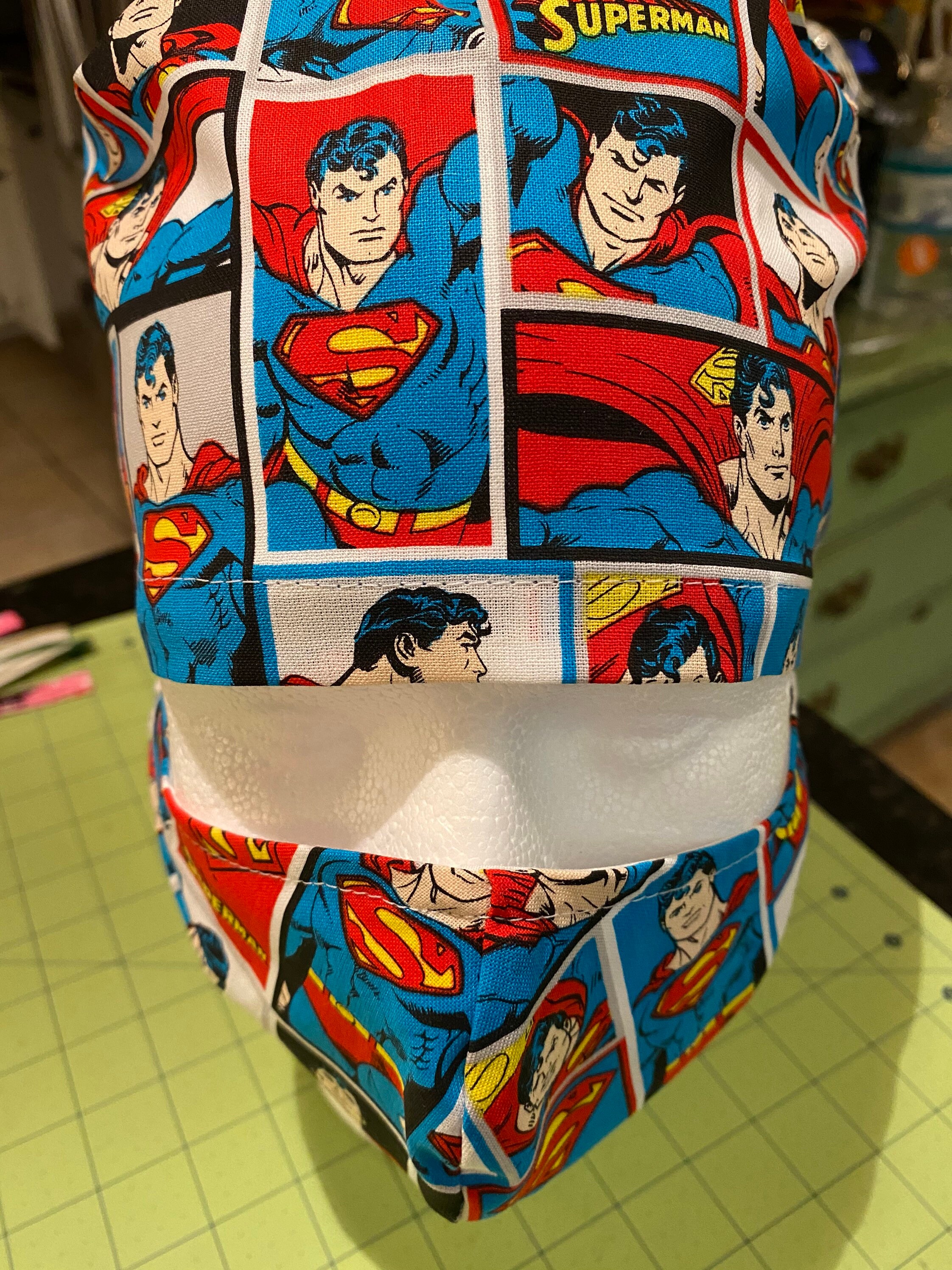 Superman DC Comic Face Mask/covering - Etsy