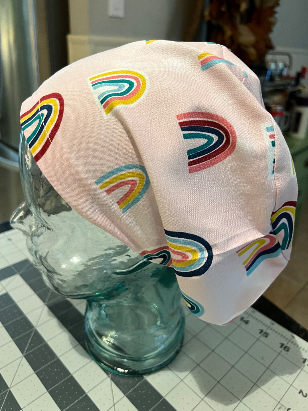 Pink Vintage Pride Rainbow Scrub Cap. Doctor. Nurse, Anesthesia, Crna ...