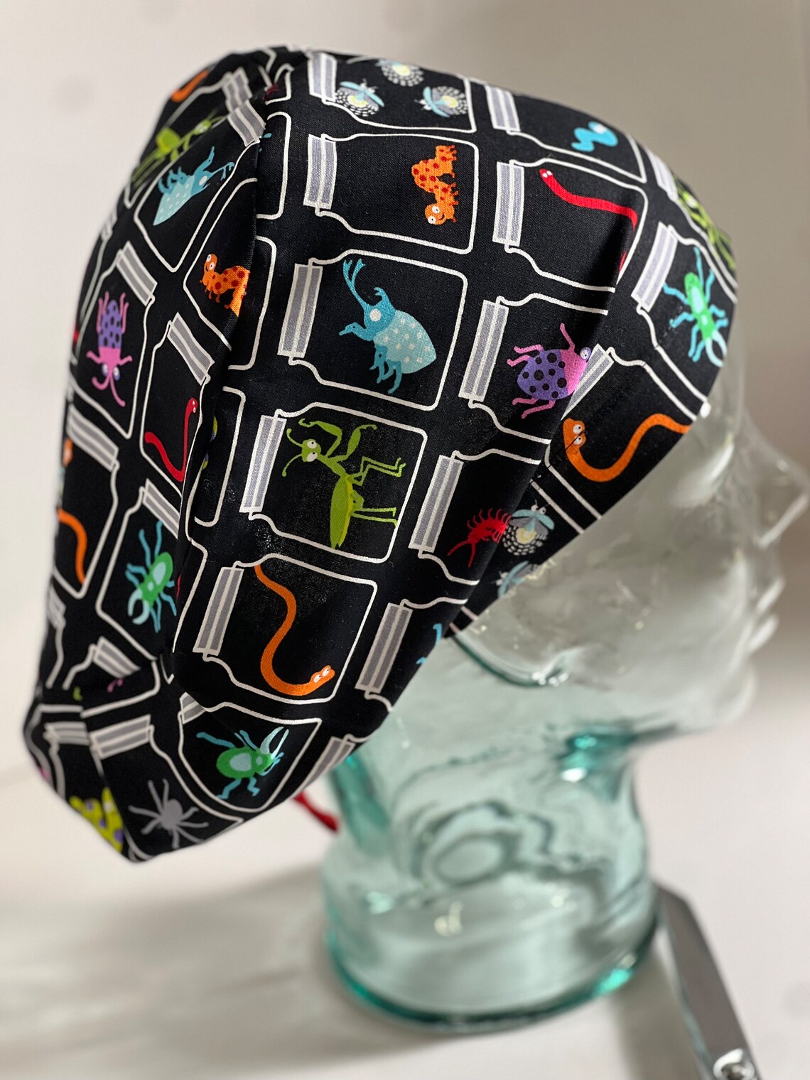 Bugs in a Jar, Insects Chemo, Food Service, Euro Style Scrub Cap. - Etsy