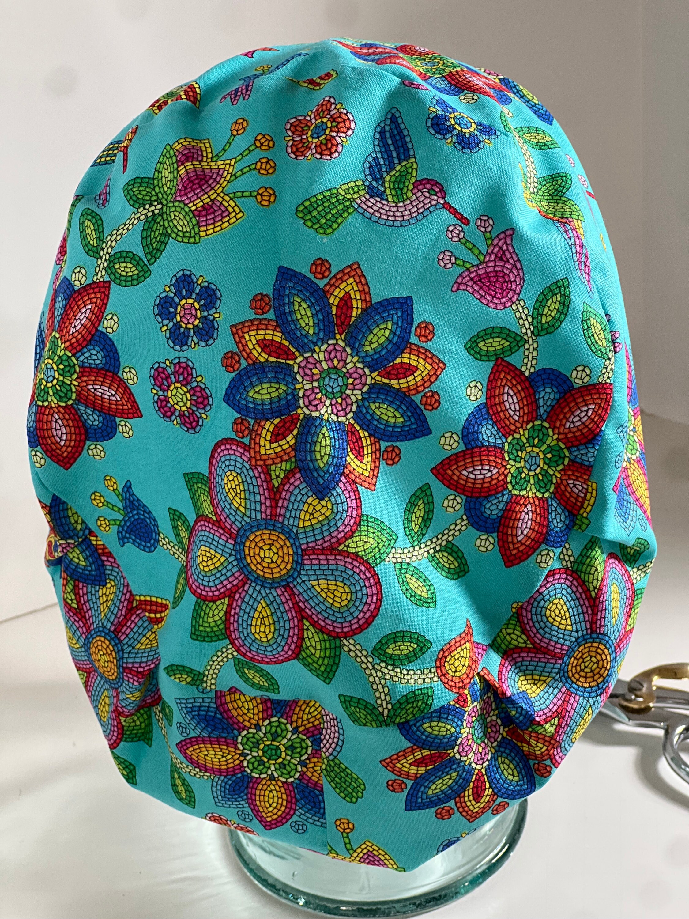 Hummingbird, Spring, Primavera, Euro Style Scrub Cap, Chemo, Biker or ...