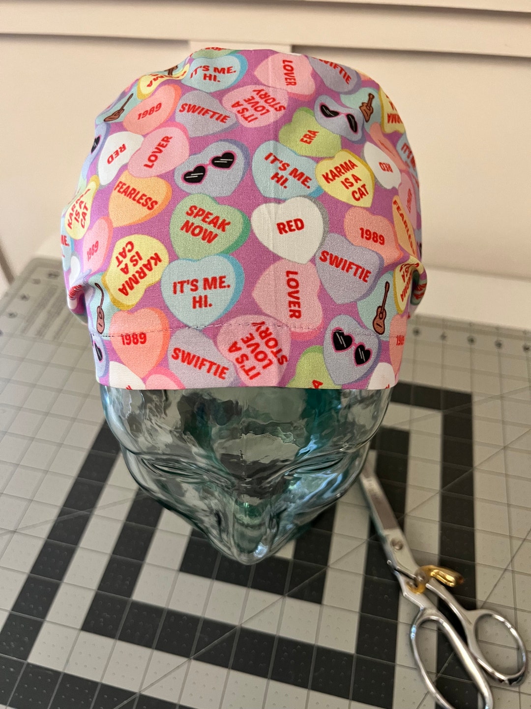 Convo Hearts. Eras 2023 Through the Years Taylor Swift Euro Scrub Cap ...