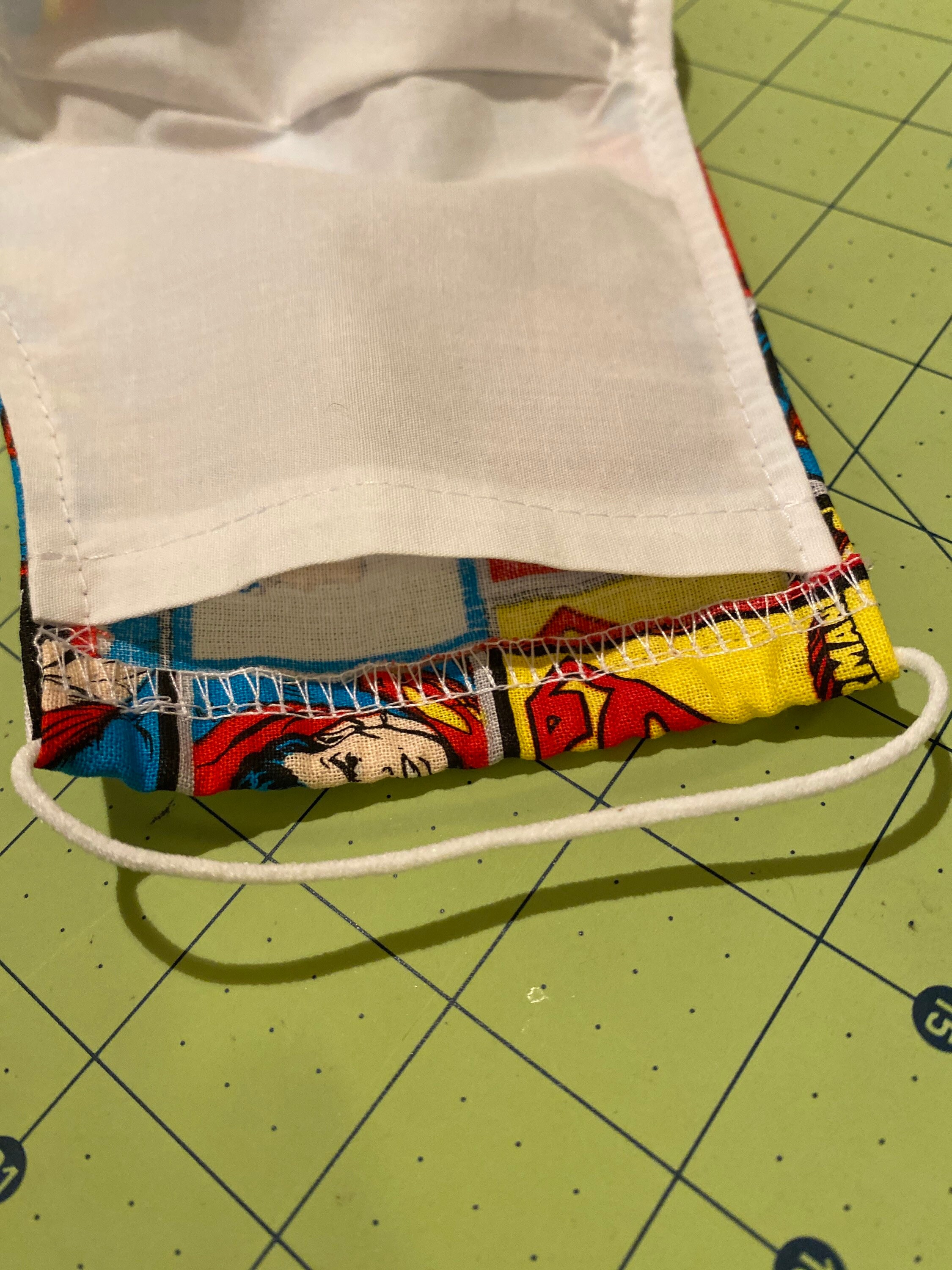 Superman DC comic face mask/covering | Etsy