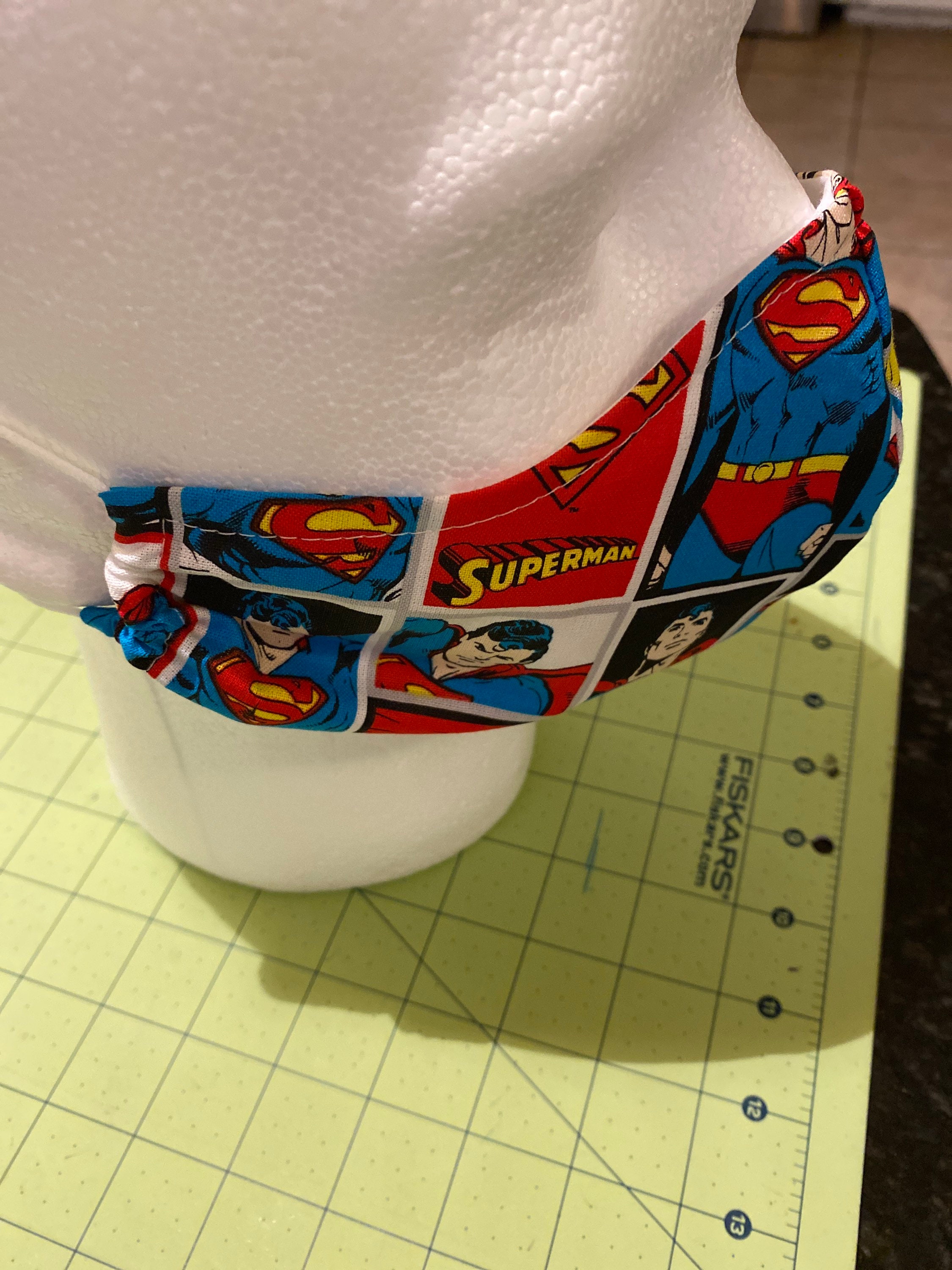 Superman DC Comic Face Mask/covering - Etsy