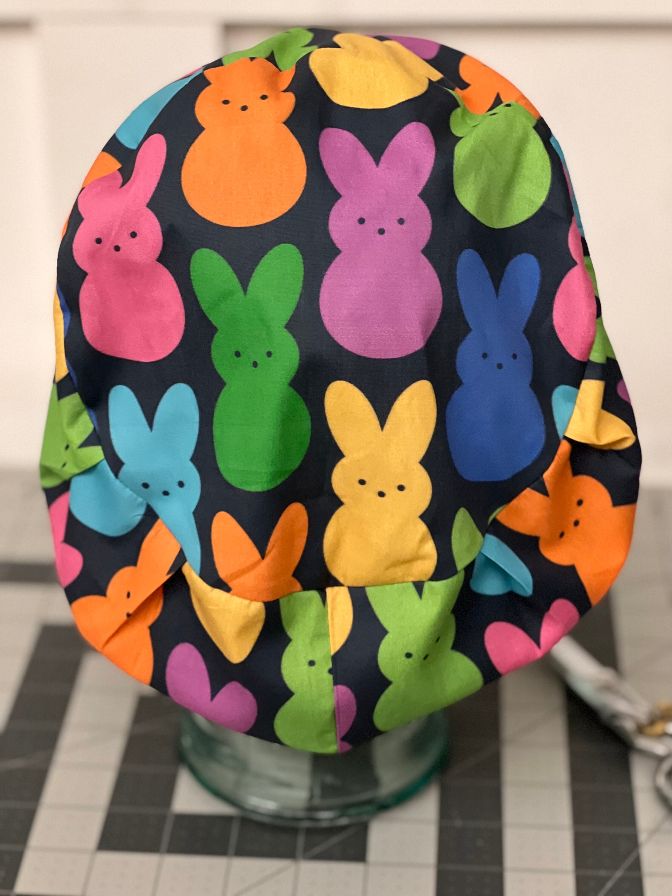 Peeps Marshmallow Bunny Euro Style Scrub Cap. - Etsy