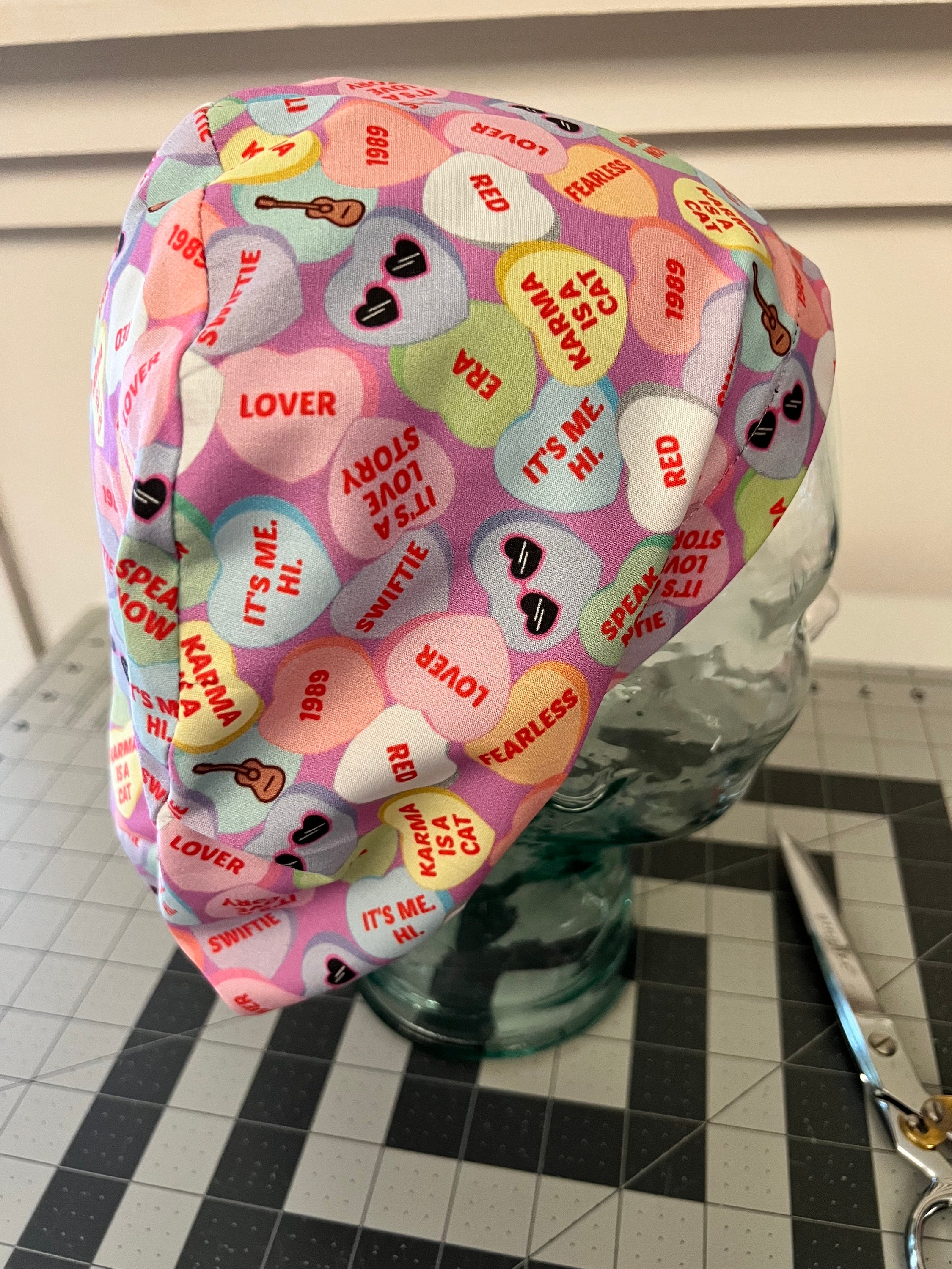 Convo Hearts. Eras 2023 Through the Years Taylor Swift Euro Scrub Cap ...