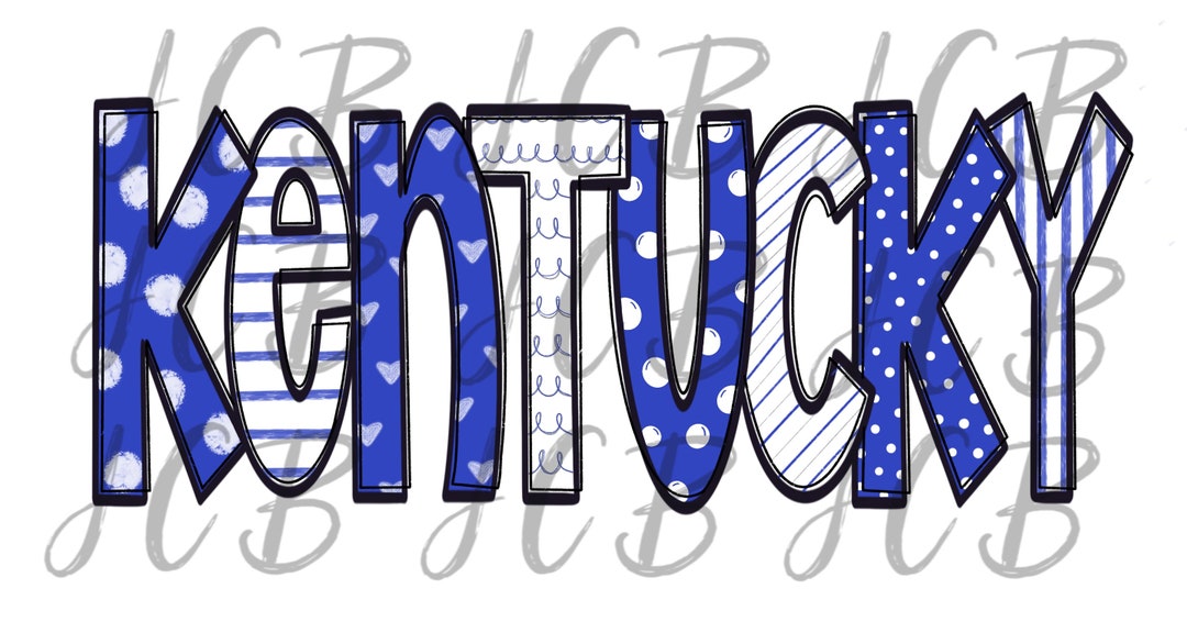 Kentucky PNG KY Hand Drawn Doodle Digital Download Design - Etsy