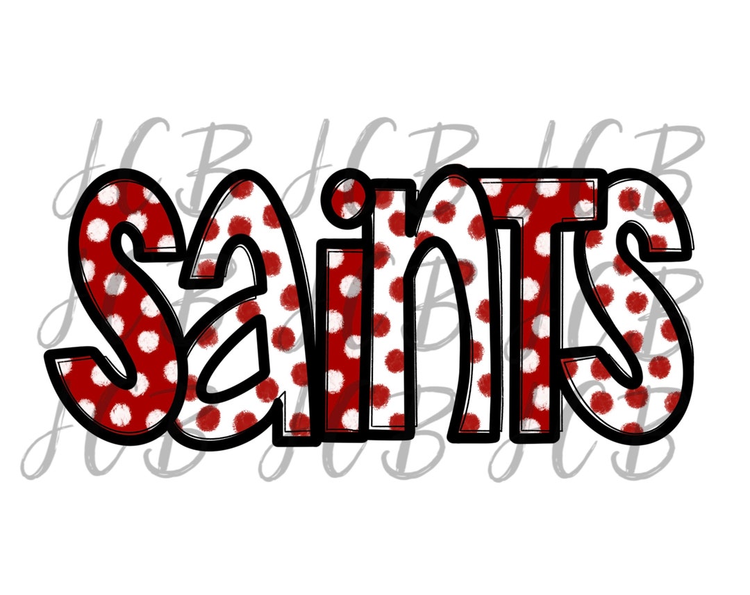 Saints Mascot PNG File Polka Dot Digital Download - Etsy