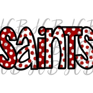 Saints Mascot PNG File Polka Dot Digital Download - Etsy