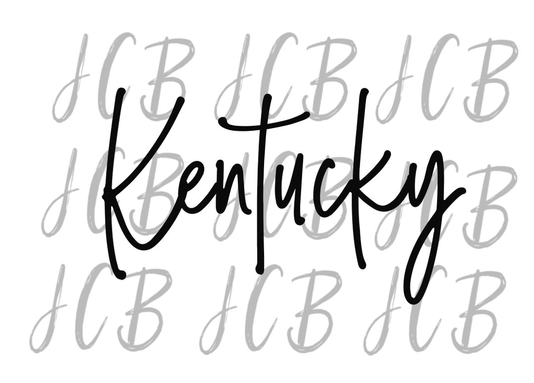 Kentucky Digital Download Design SVG File and PNG File - Etsy
