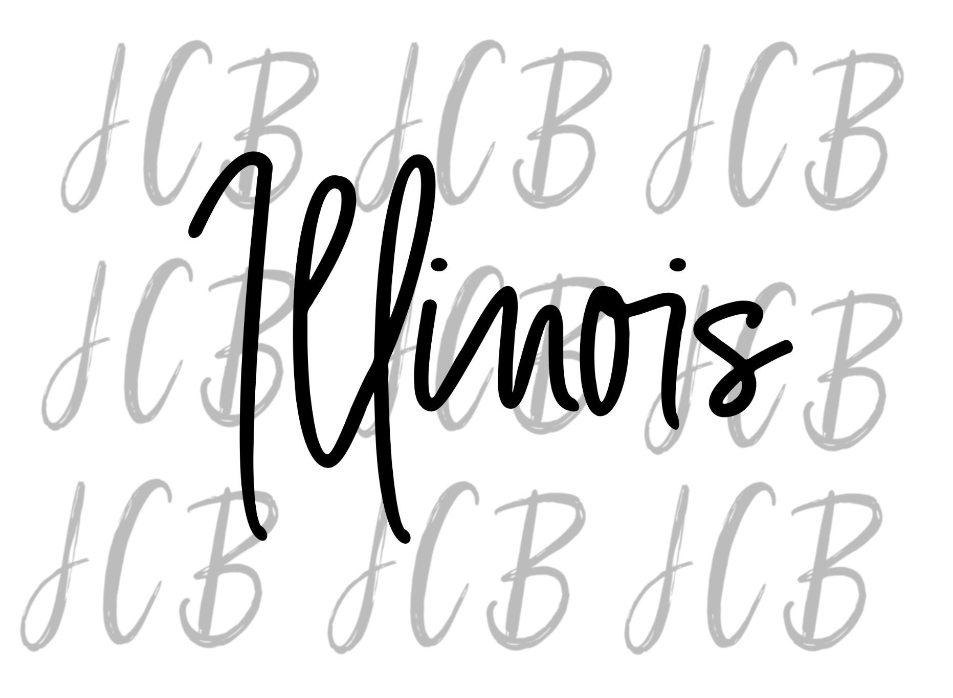 Illinois Simple Font PNG and SVG File - Etsy
