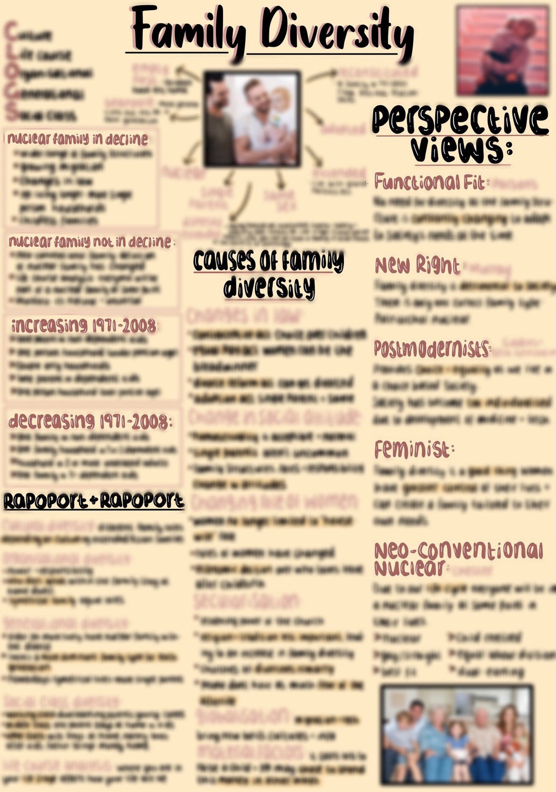 AQA A-level Sociology Notes: Families and Households - Etsy UK