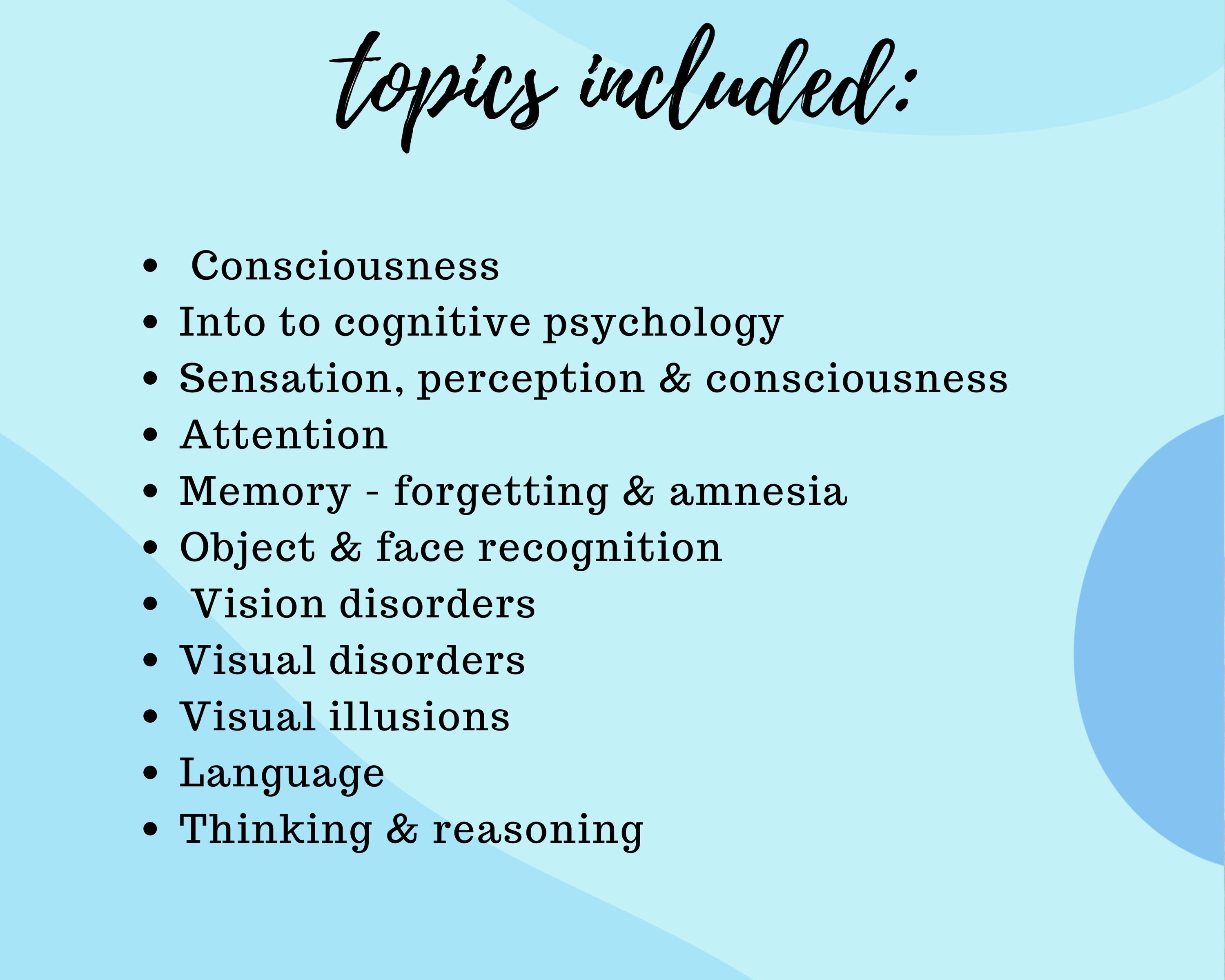 Bsc Psychology Complete Notes: COGNITIVE PSYCHOLOGY - Etsy