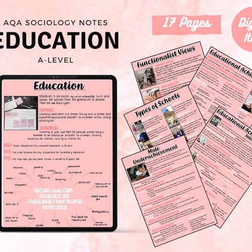 AQA A-level Sociology Notes: Families and Households - Etsy