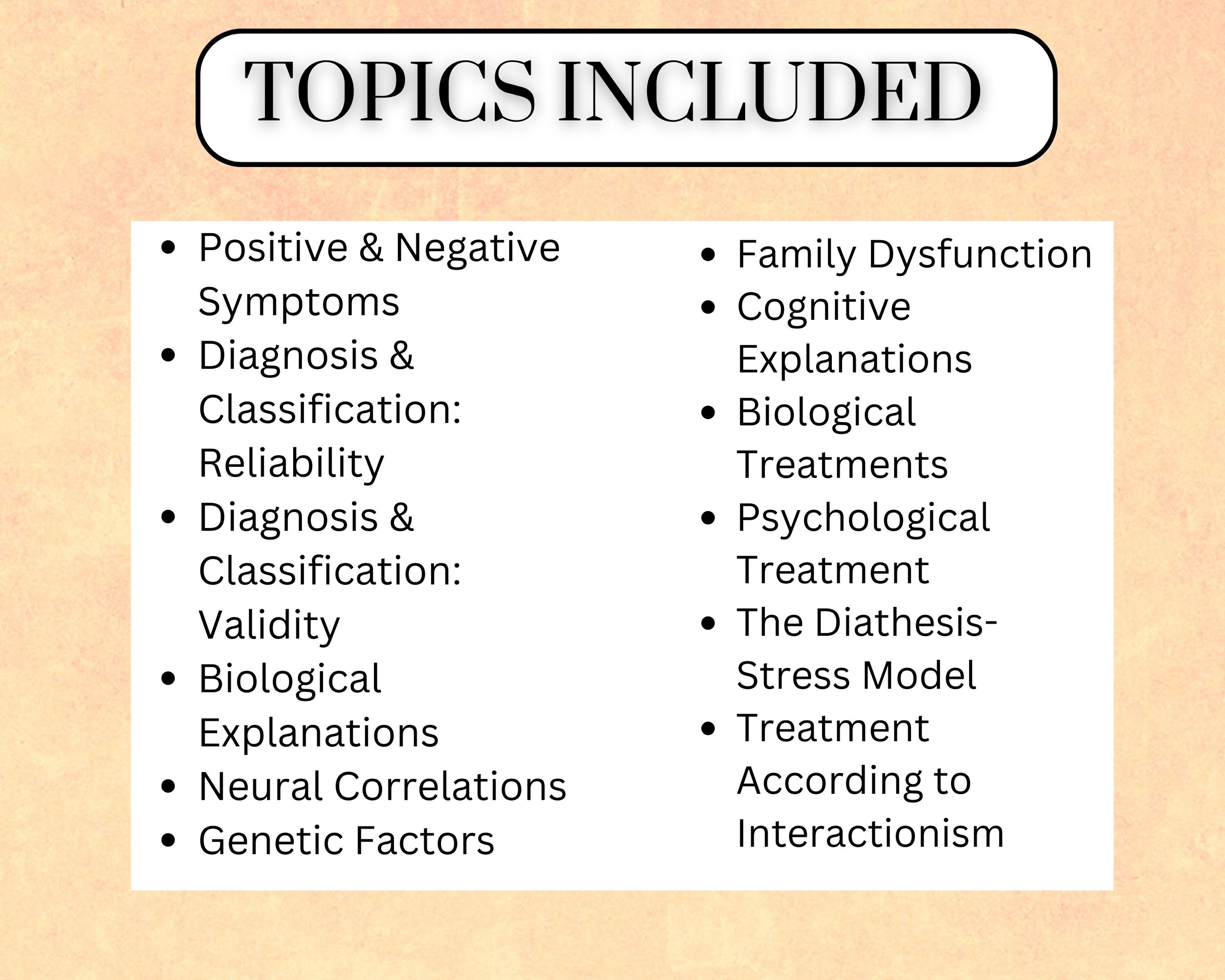 AQA A-level Psychology Complete Handwritten Notes: SCHIZOPHRENIA - Etsy