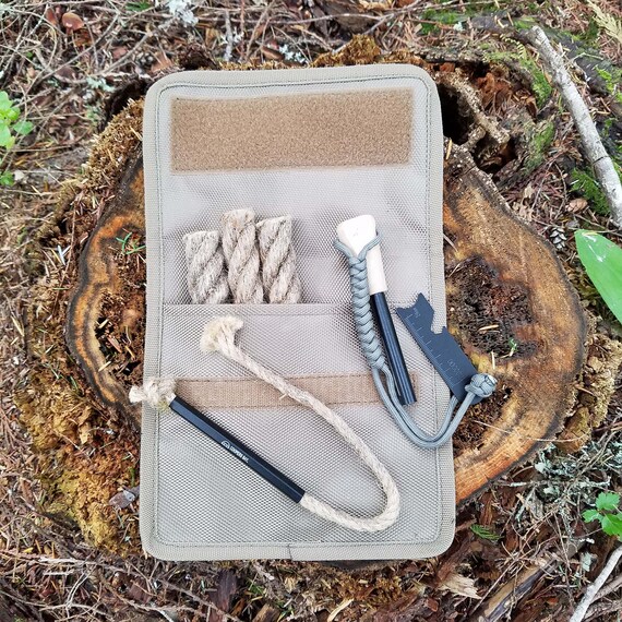 Complete Ferro Rod Fire Starter Kit With Tinder and Bag by - Etsy