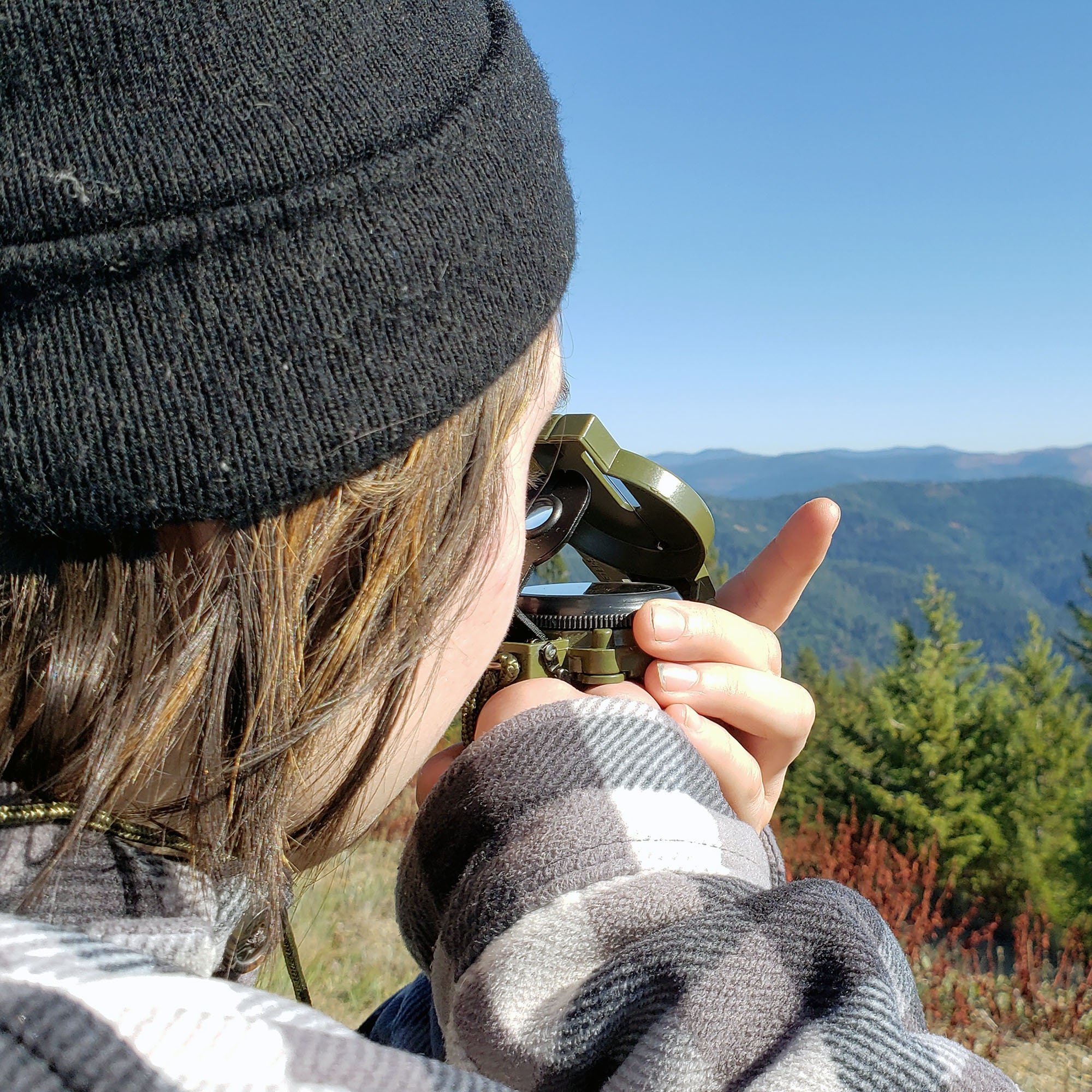 Lensatic Compass - Traditional Phosphorescent Military Style With Nylon ...