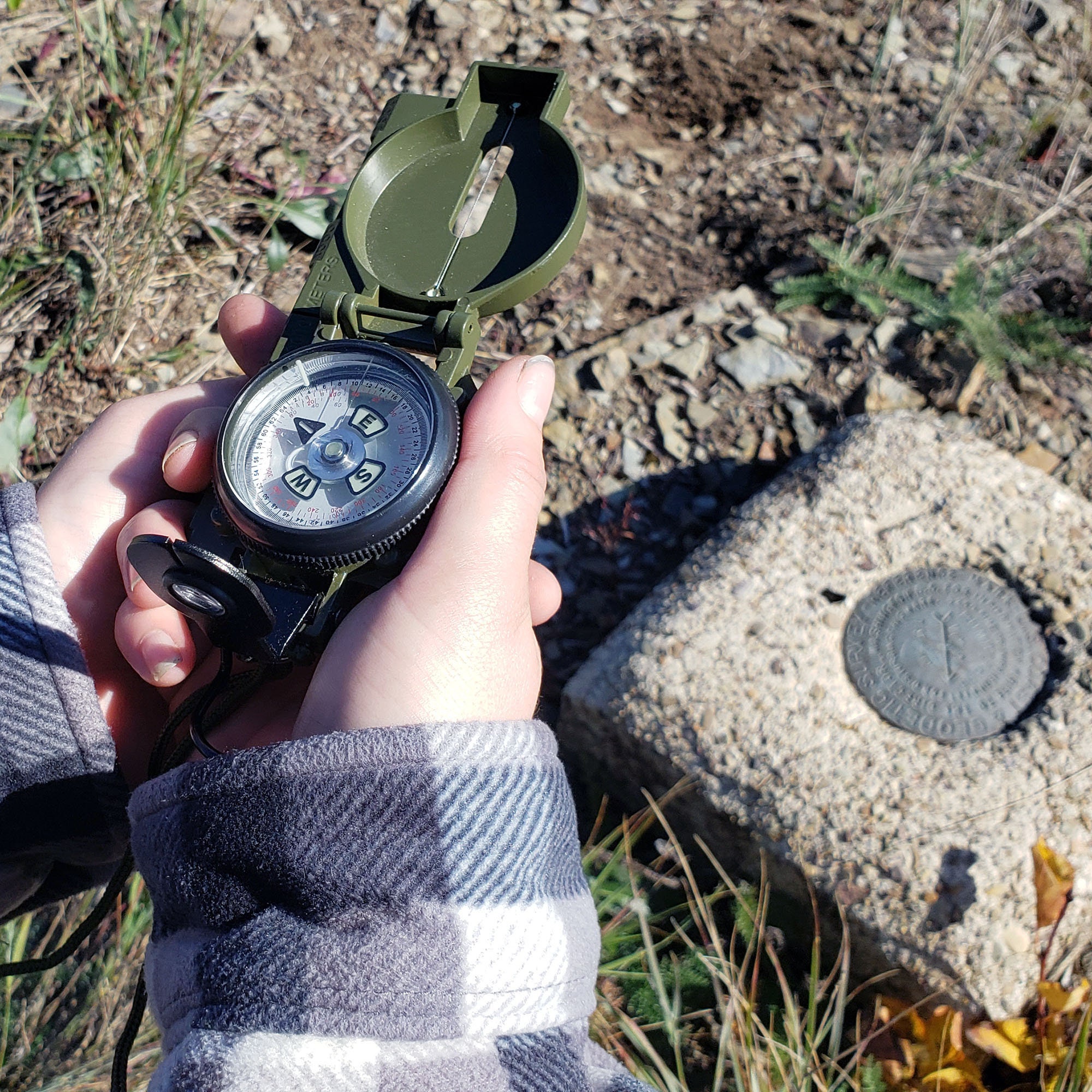 Lensatic Compass - Traditional Phosphorescent Military Style With Nylon ...