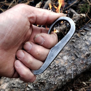 Traditional Flint & Steel Striker - Hand Forged High Carbon Steel ...