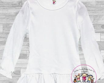 Girls Ruffle Shirt - Etsy