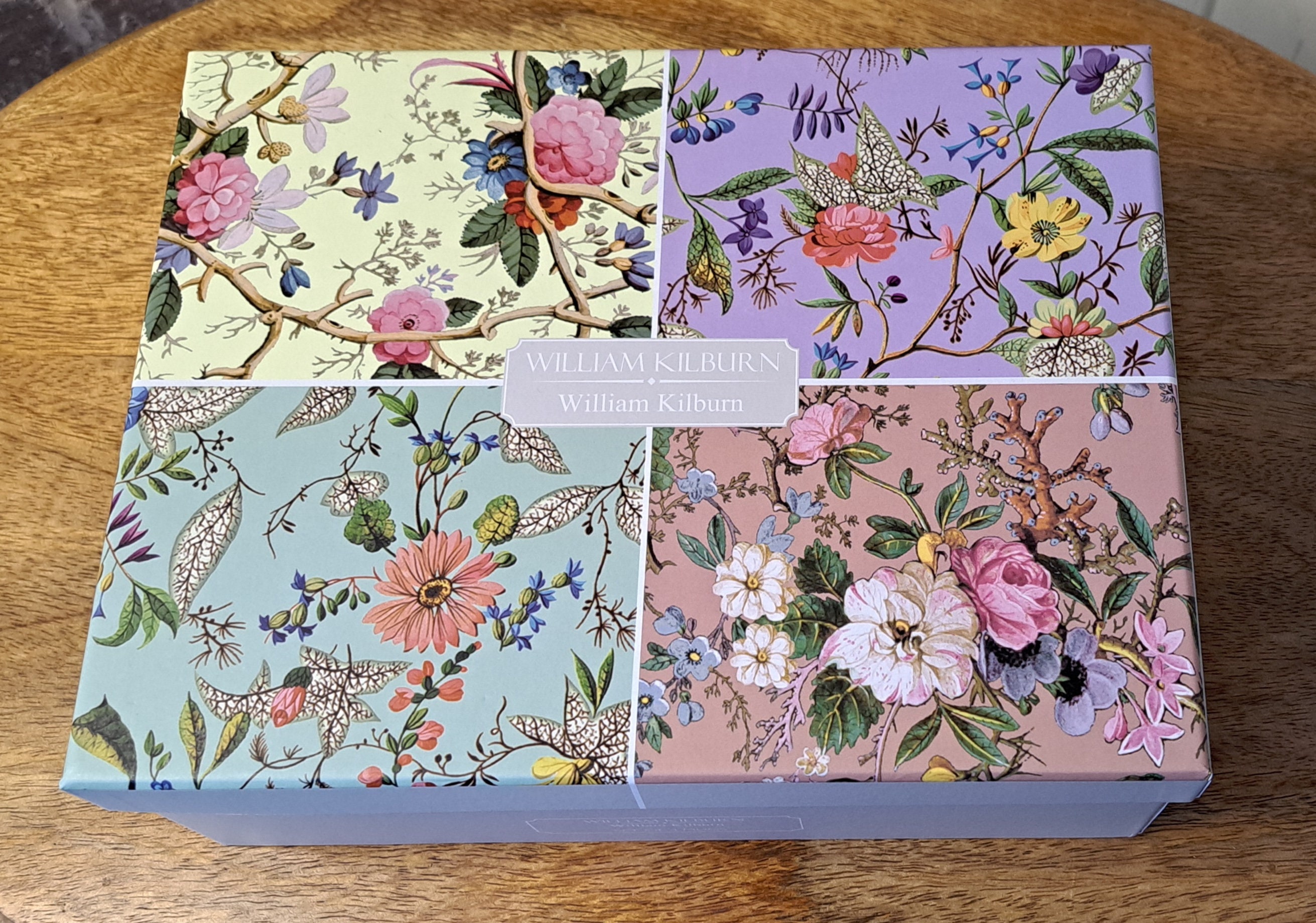 Gift Boxed Set of 4 Mugs William Morris Kilburn Design Fine China Tea ...