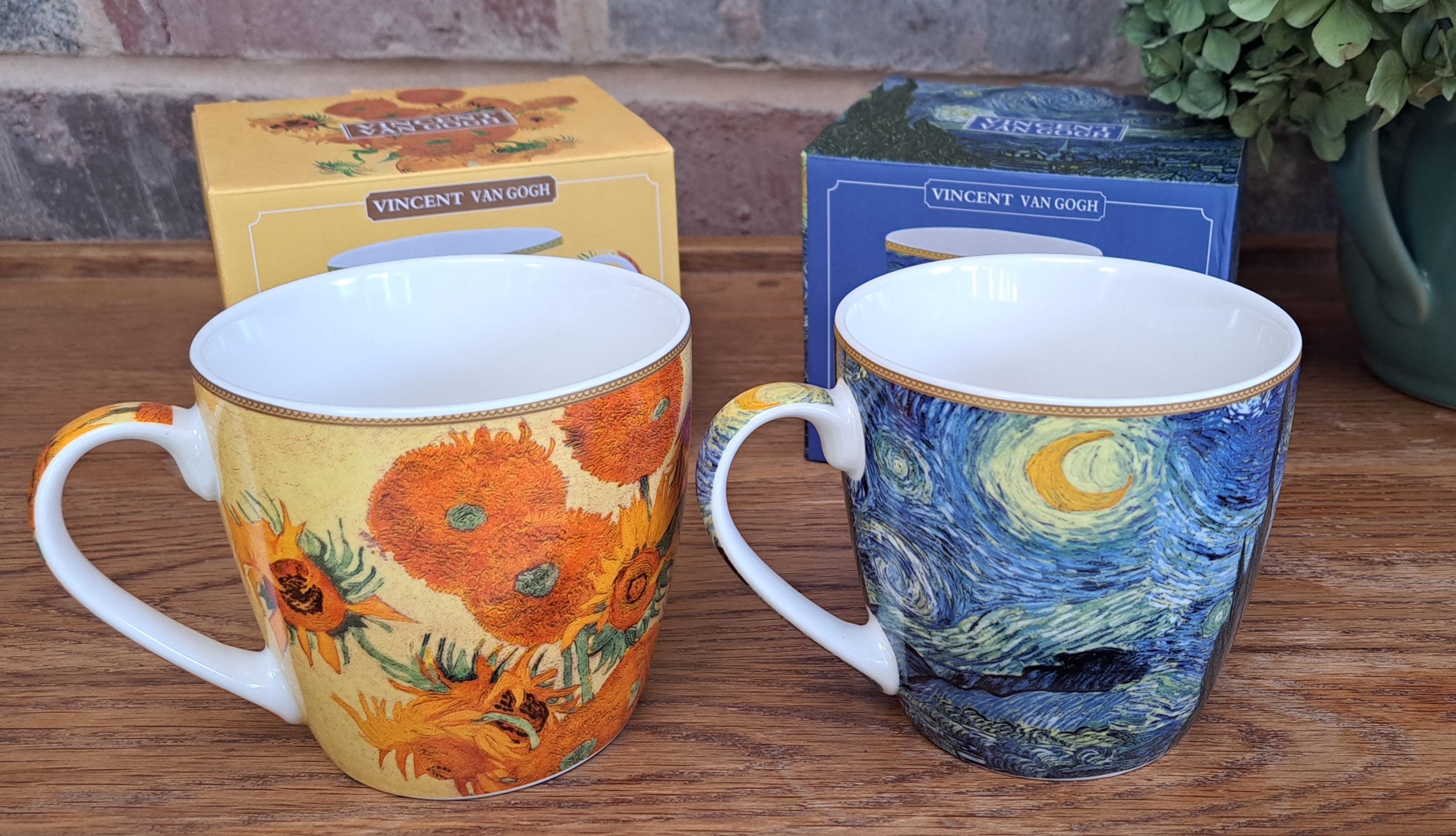Vincent Van Gogh Breakfast Mug Design Fine China Tea Coffee Cups 450ml ...
