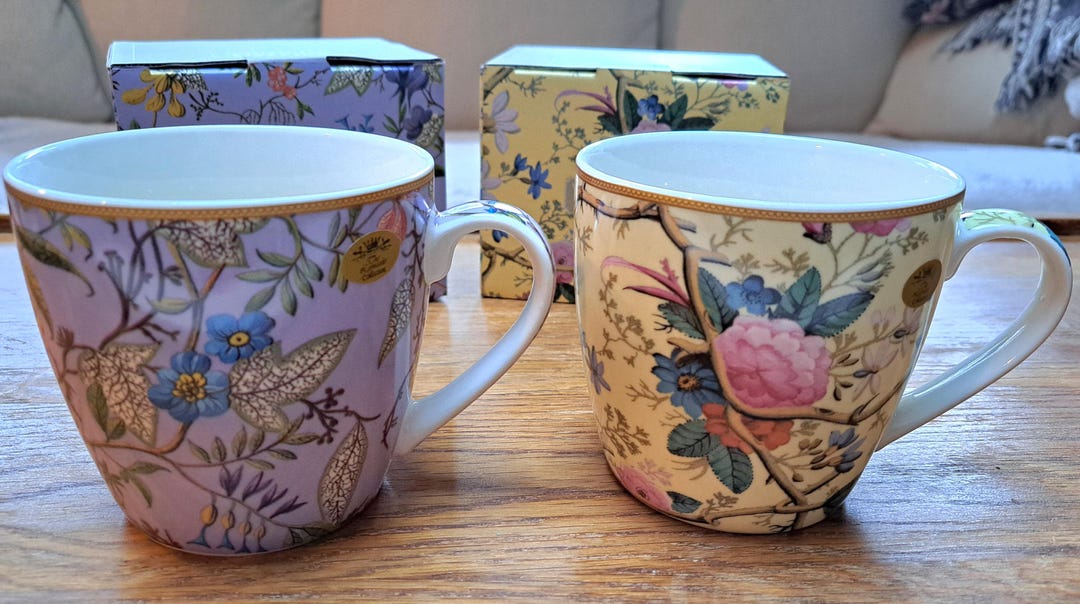 William Morris Kilburn Large Mug Floral Design Fine China Coffee Cups ...
