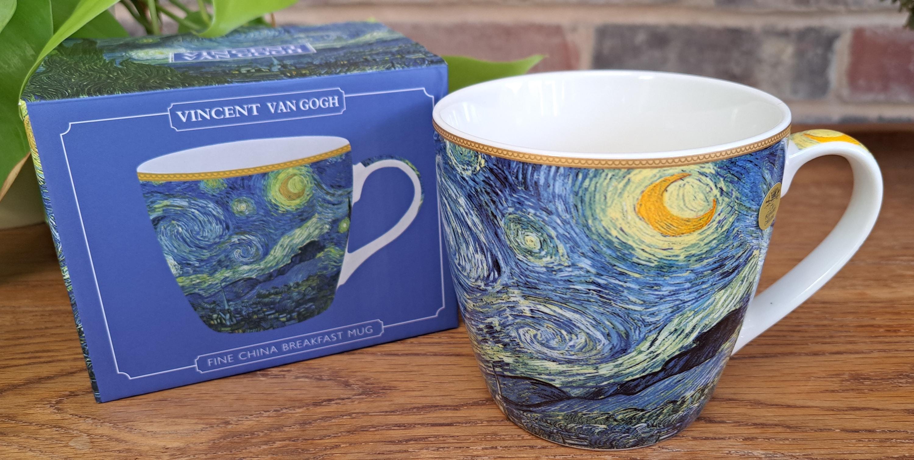 Vincent Van Gogh Breakfast Mug Design Fine China Tea Coffee Cups 450ml ...