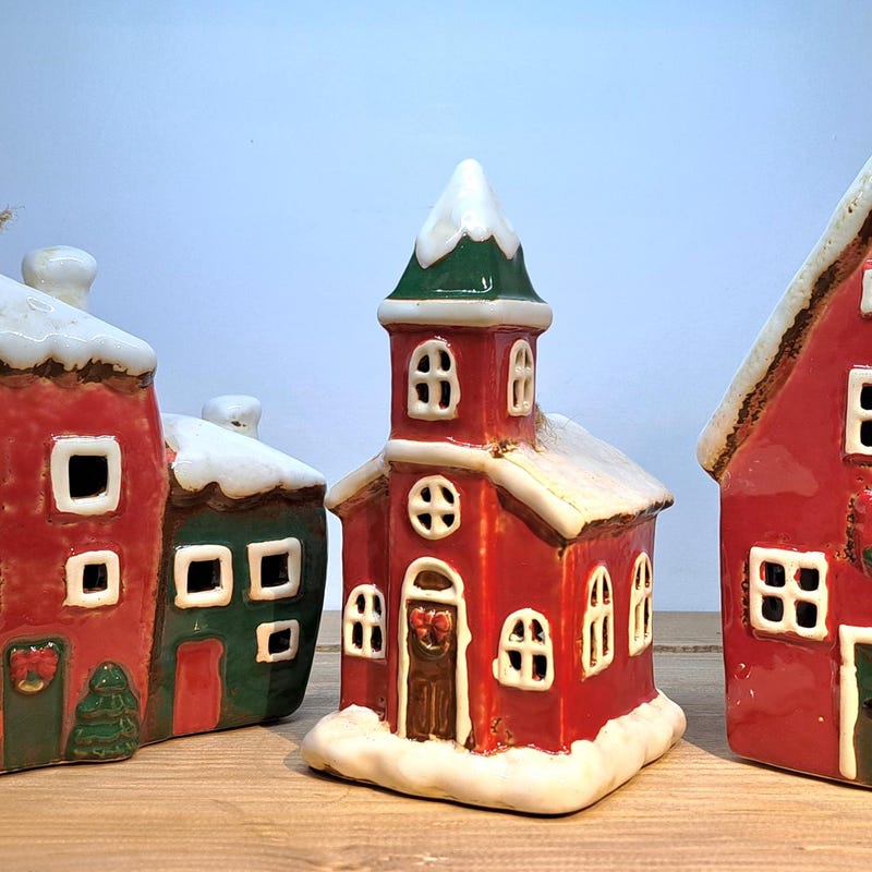 Ceramic Christmas Village - Etsy