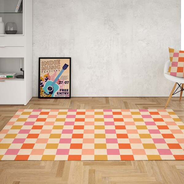 Checkerboard Rug - Etsy