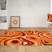 Orange Rug - Etsy