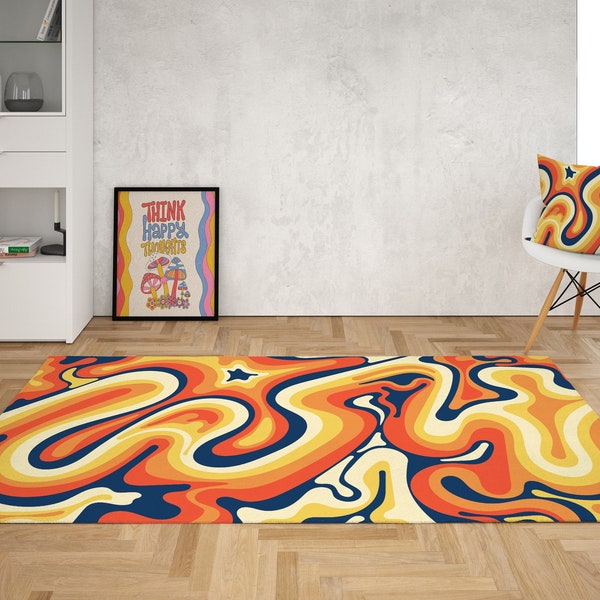 Trippy Rug - Etsy