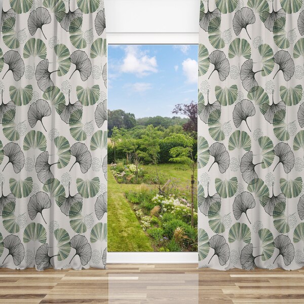 Gingko Curtains - Etsy