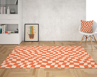 Checkered Wavy Rug - Etsy
