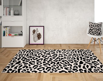 Leopard Print Rug - Etsy