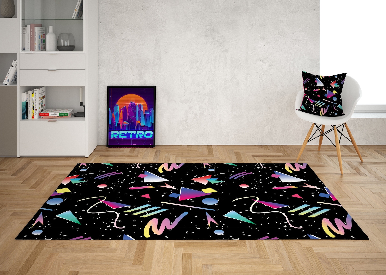 80S Arcade Carpet Memphis Arcade Area Rug Boys Game Room - Etsy