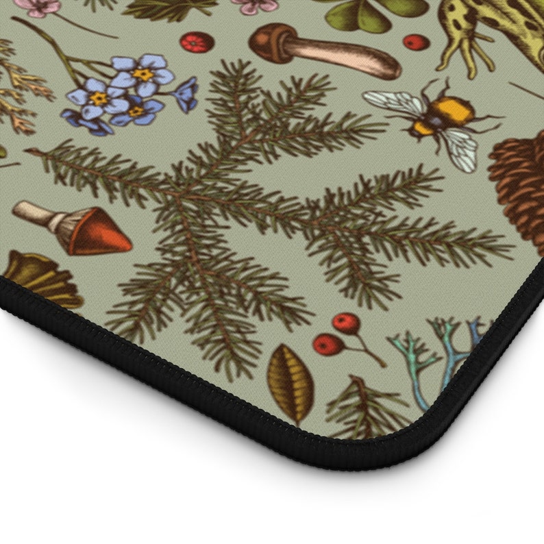Sage Green Mushroom Mouse Pad Cottagecore Desk Mat Earthy - Etsy